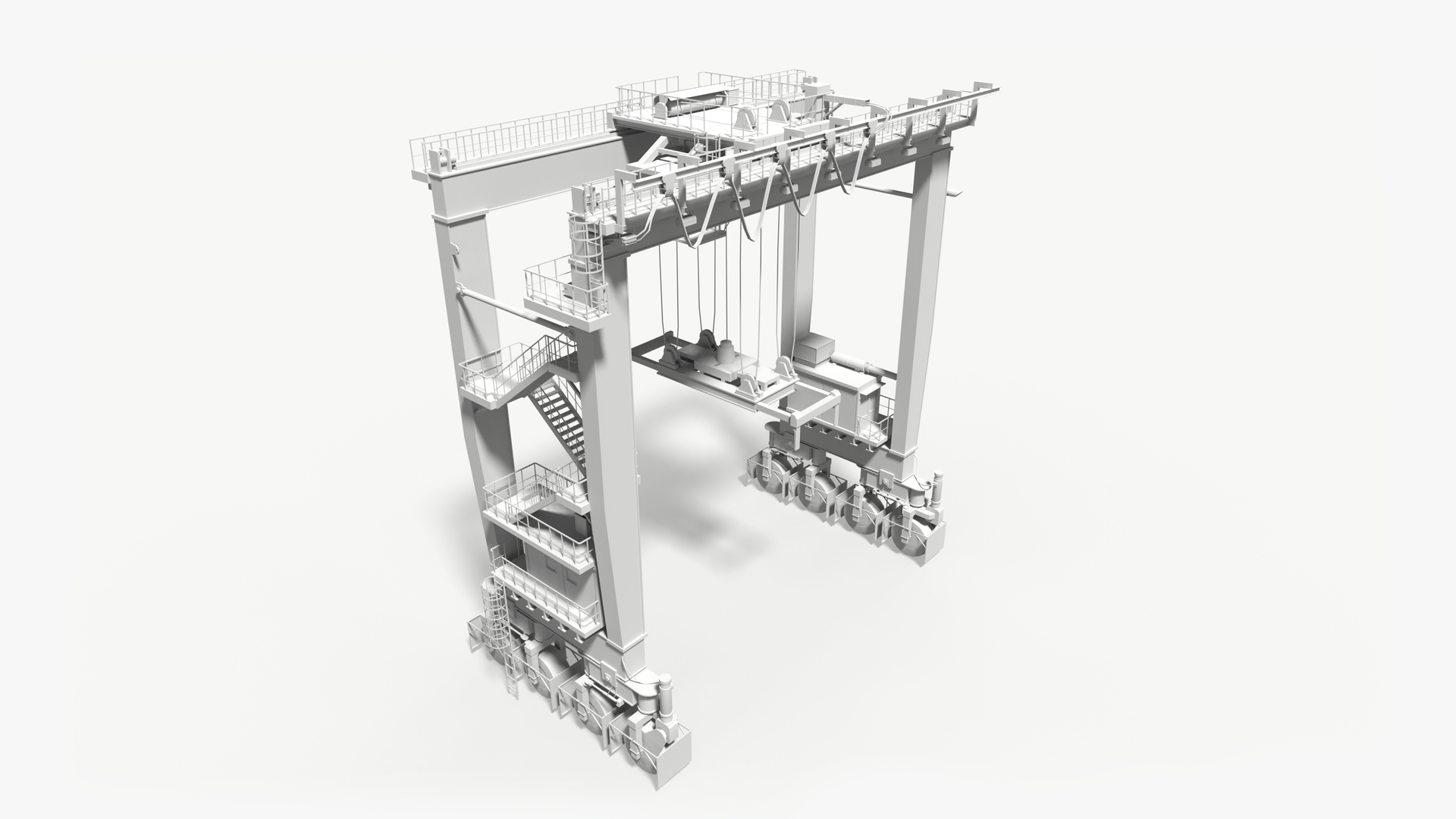 Rtg Gantry Crane 3D Model - TurboSquid 1515896