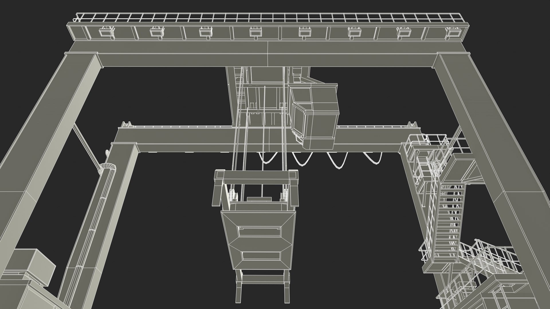 Rtg Gantry Crane 3D Model - TurboSquid 1515896