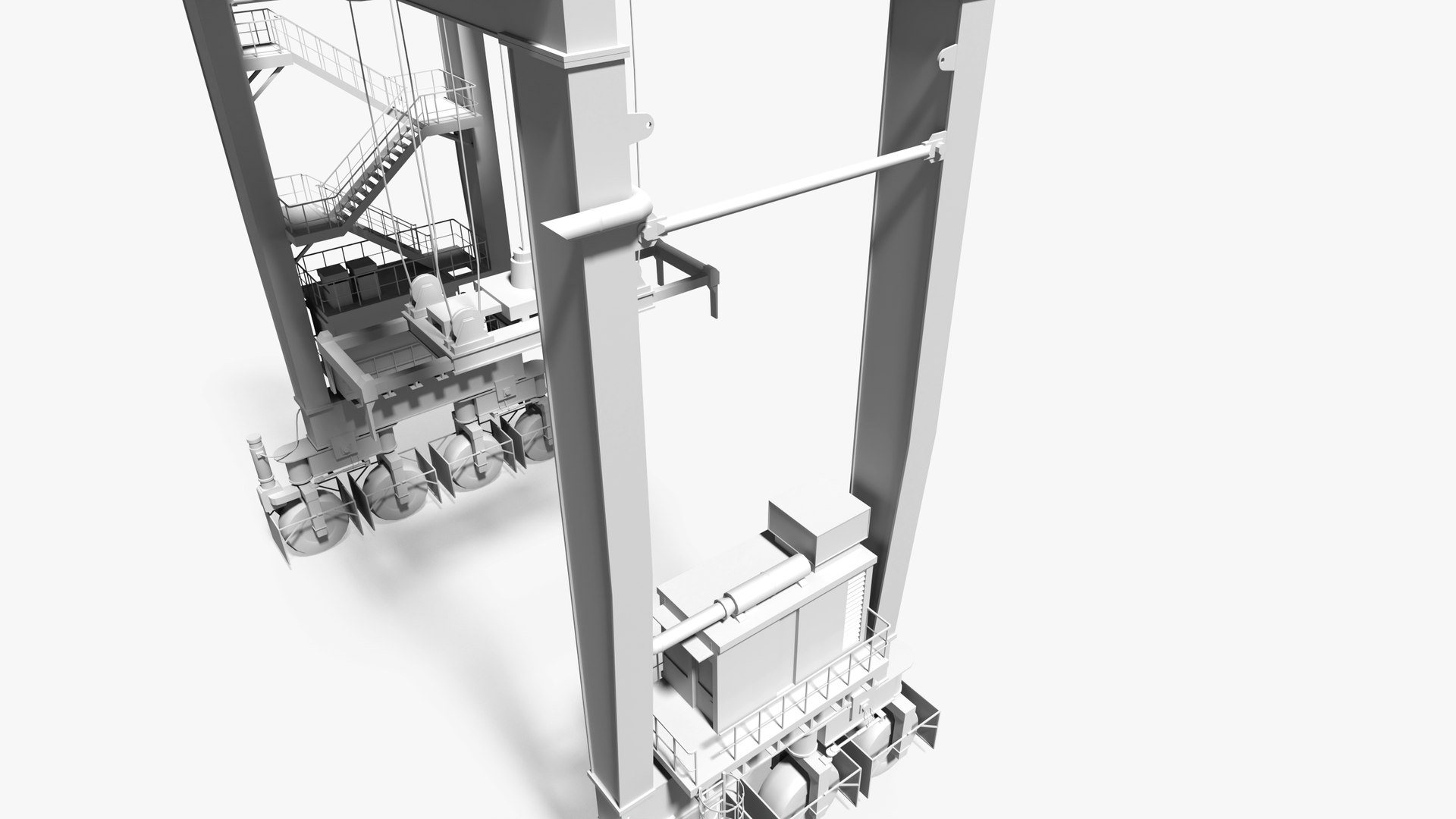 Rtg Gantry Crane 3D Model - TurboSquid 1515896