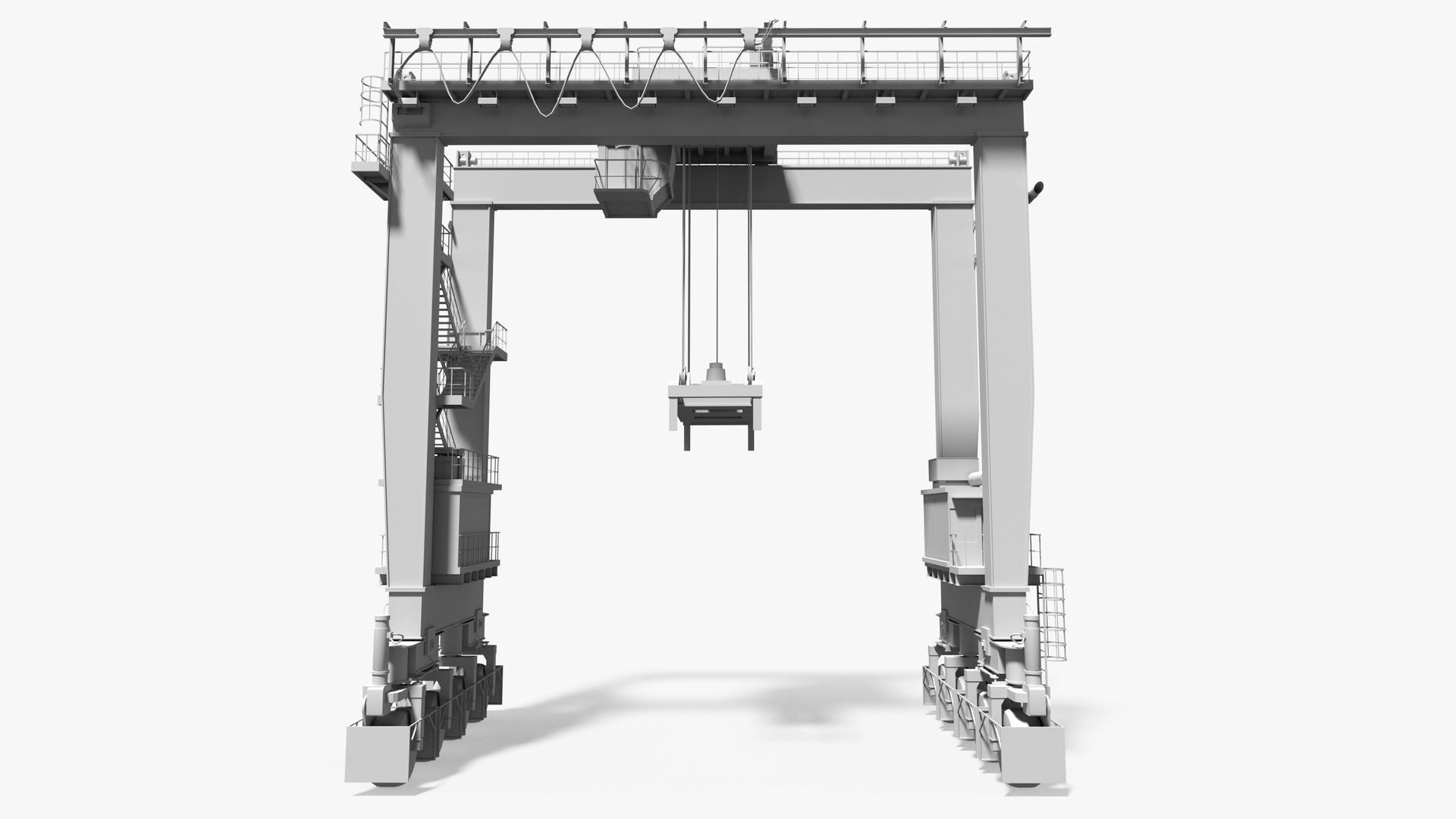 Rtg Gantry Crane 3D Model - TurboSquid 1515896