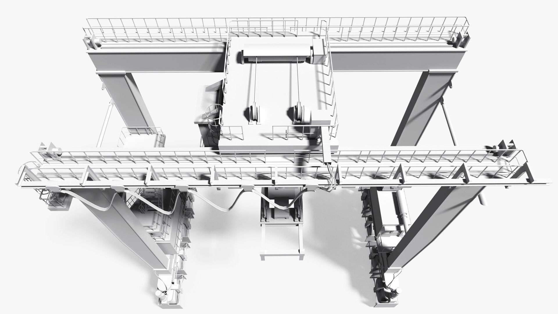 Rtg gantry crane 3D model - TurboSquid 1515896