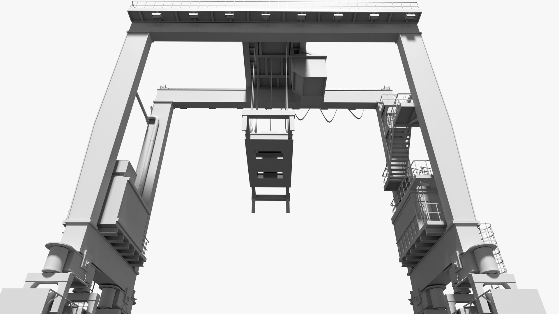 Rtg Gantry Crane 3D Model - TurboSquid 1515896
