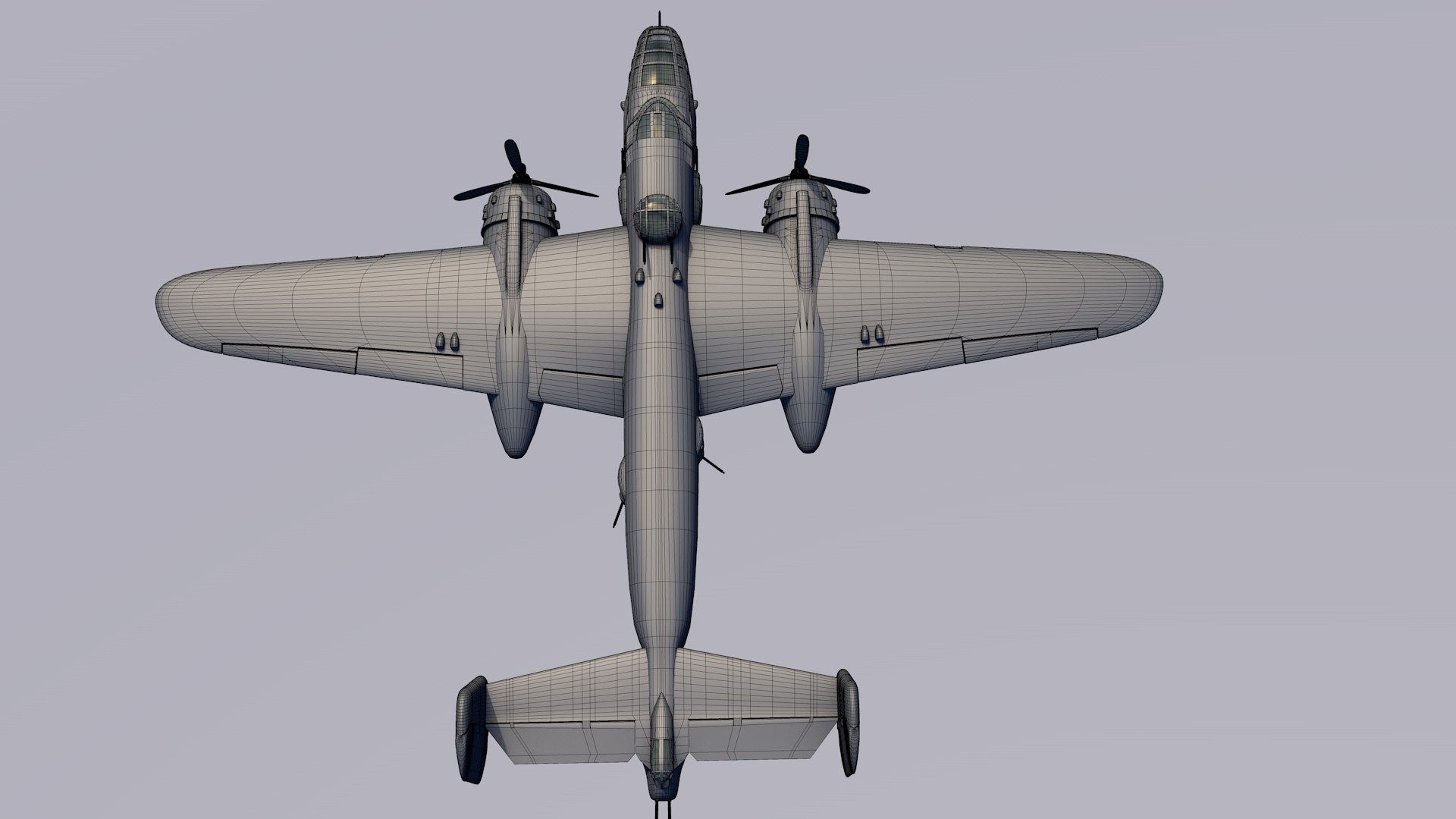 B-25 Bomber 3d Model