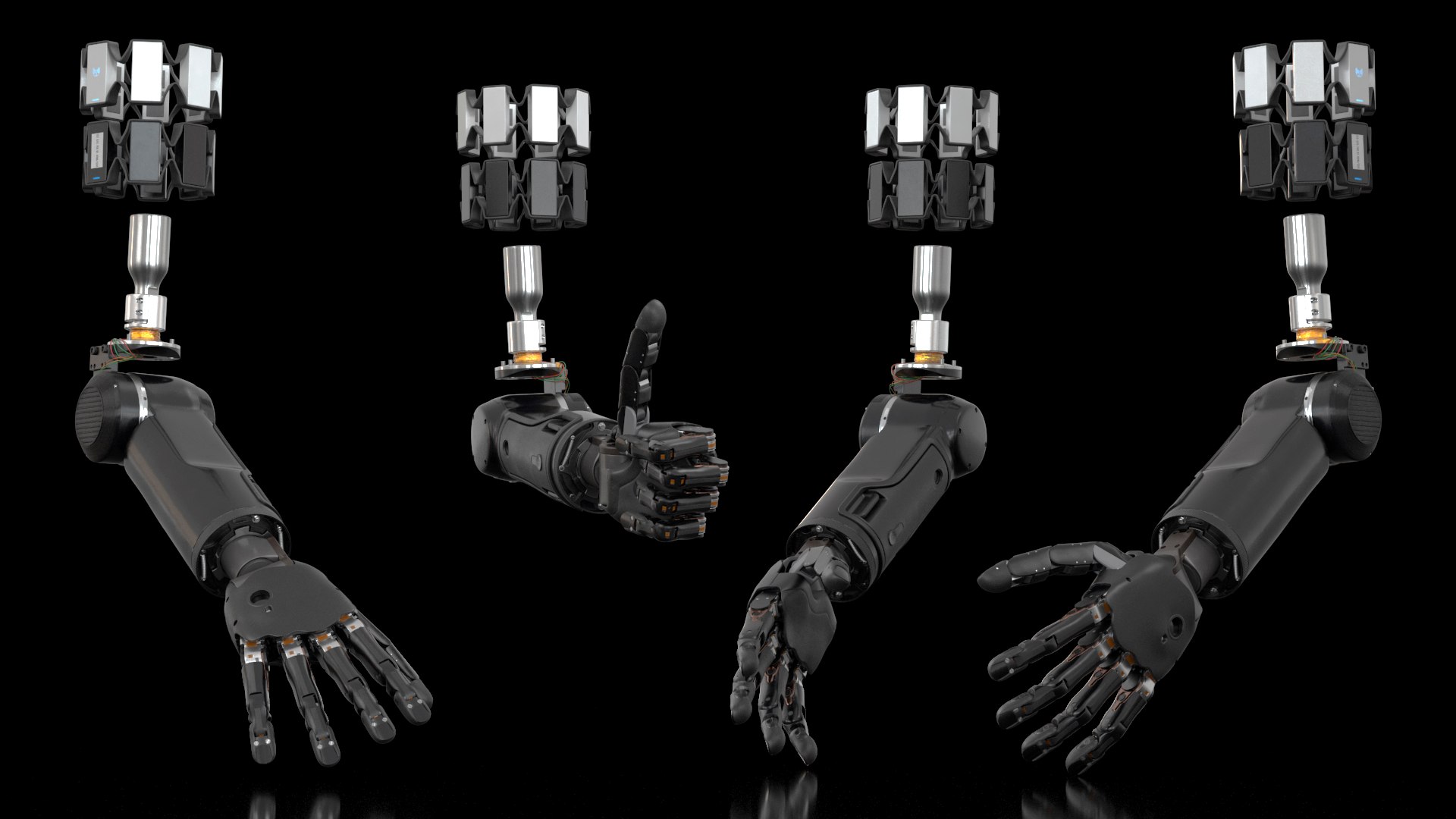 3D Brain Controlled Prosthetic Limbs Rigged model - TurboSquid 2091507