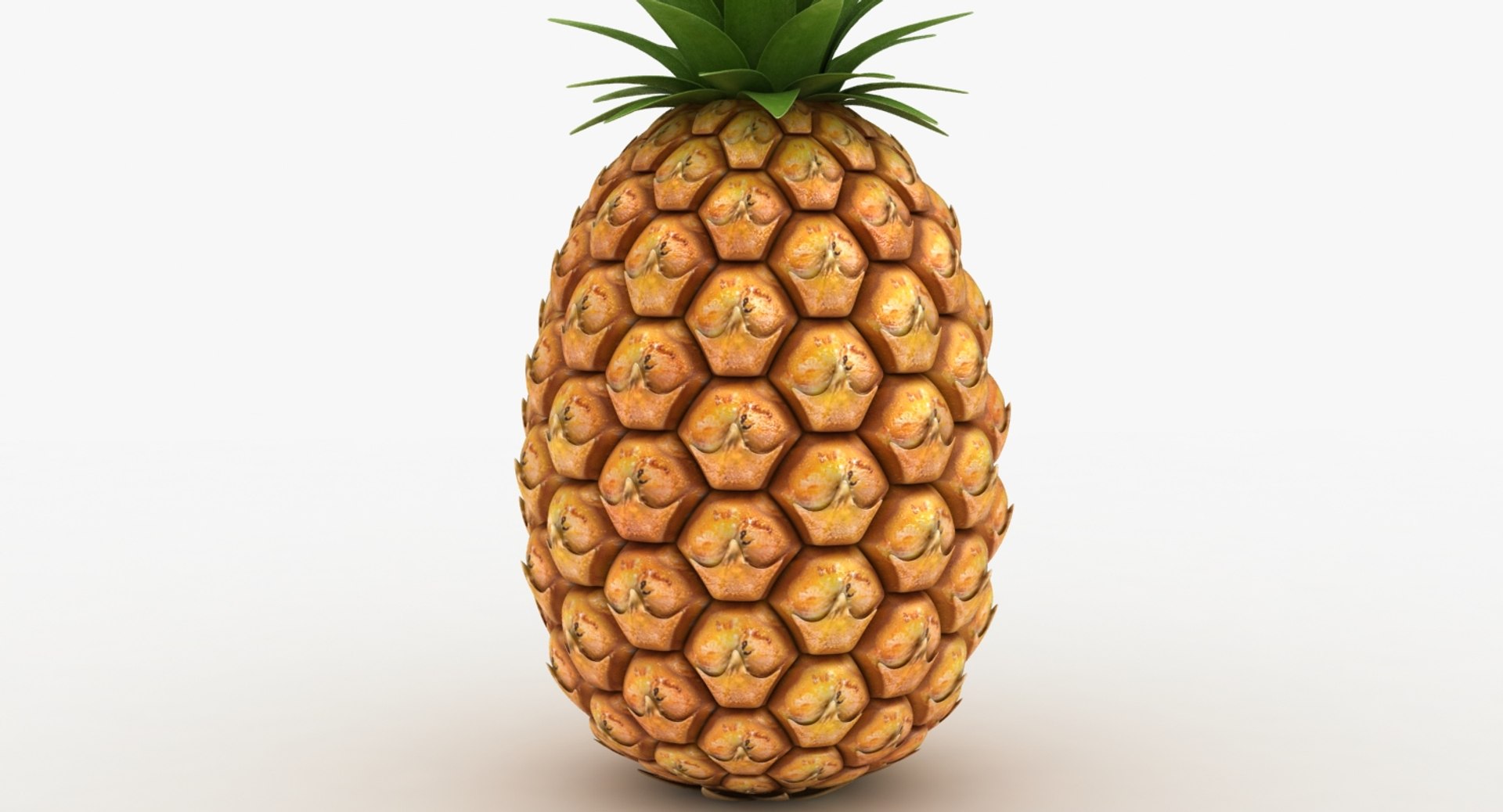 3D Realistic Pineapple - TurboSquid 1262349