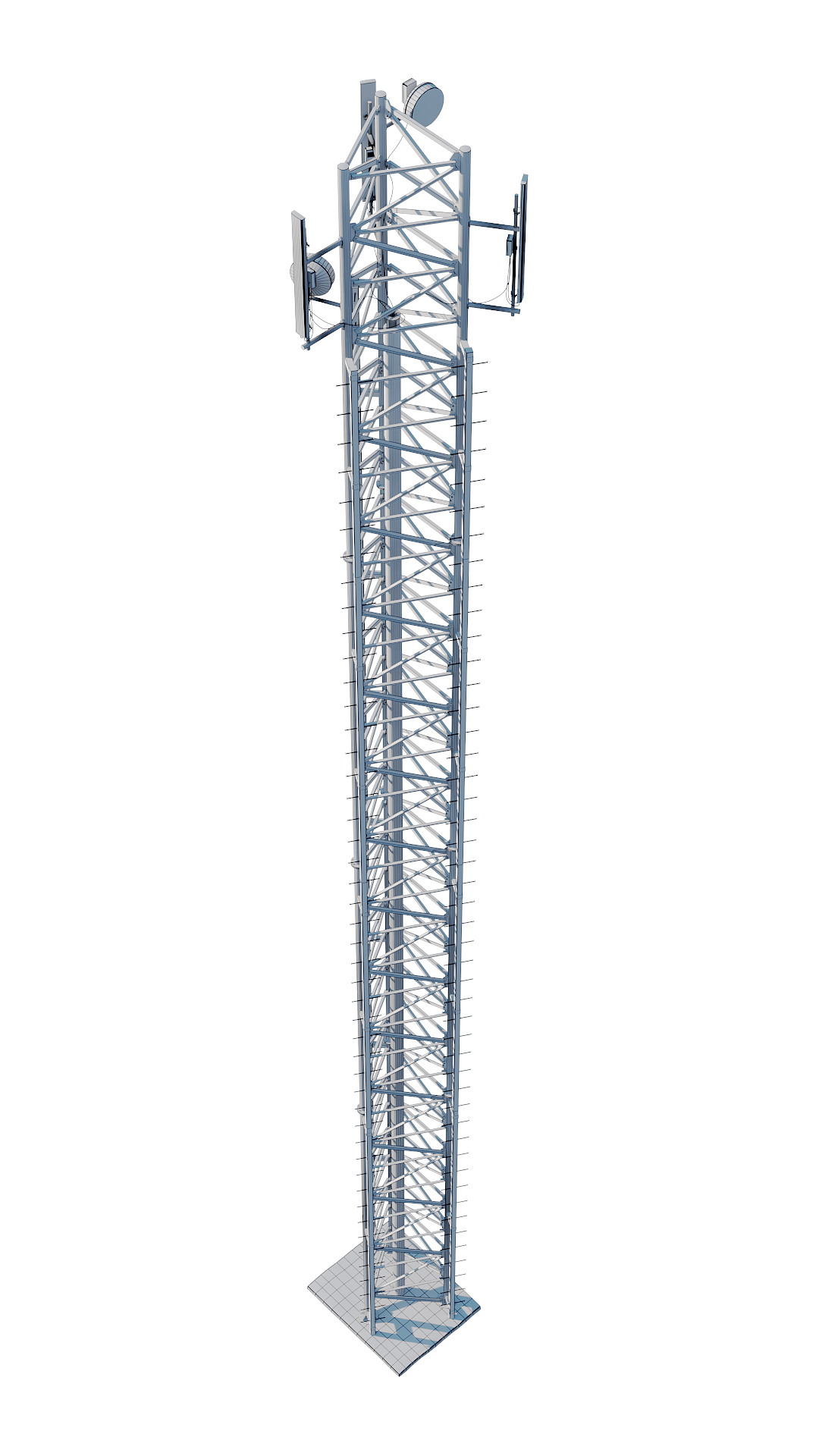 3D cell tower model - TurboSquid 1673469