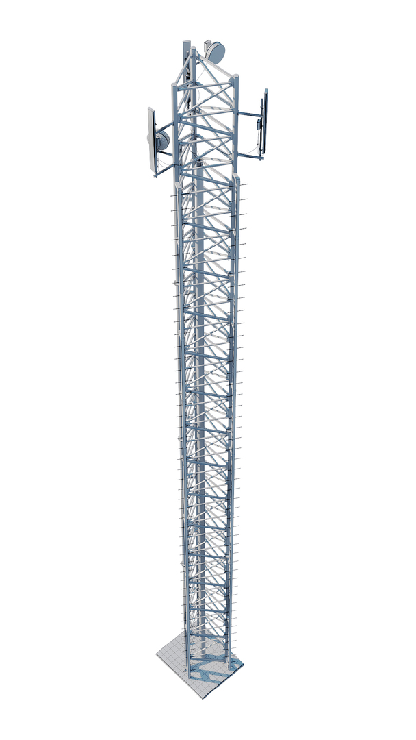 3D cell tower model - TurboSquid 1673469