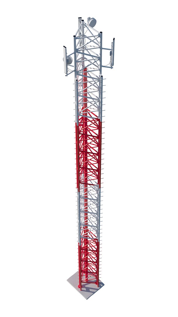 3D Cell Tower Model - TurboSquid 1673469