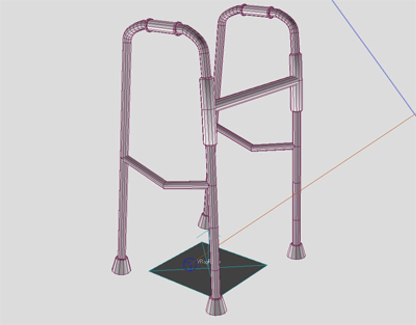 Free Walker Old Handicapped 3d Model