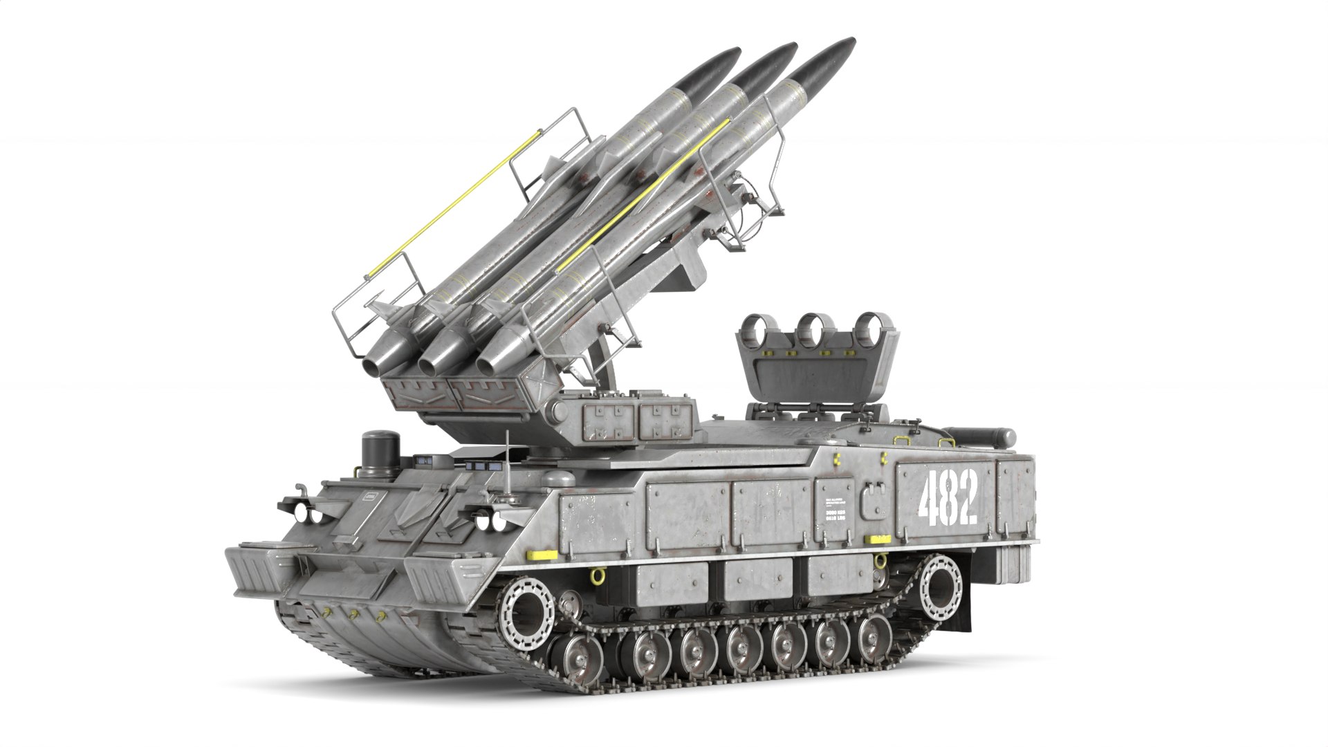 3D 2K 12 Kub Missiles Launcher SA-6 Missile Model - TurboSquid 2348324