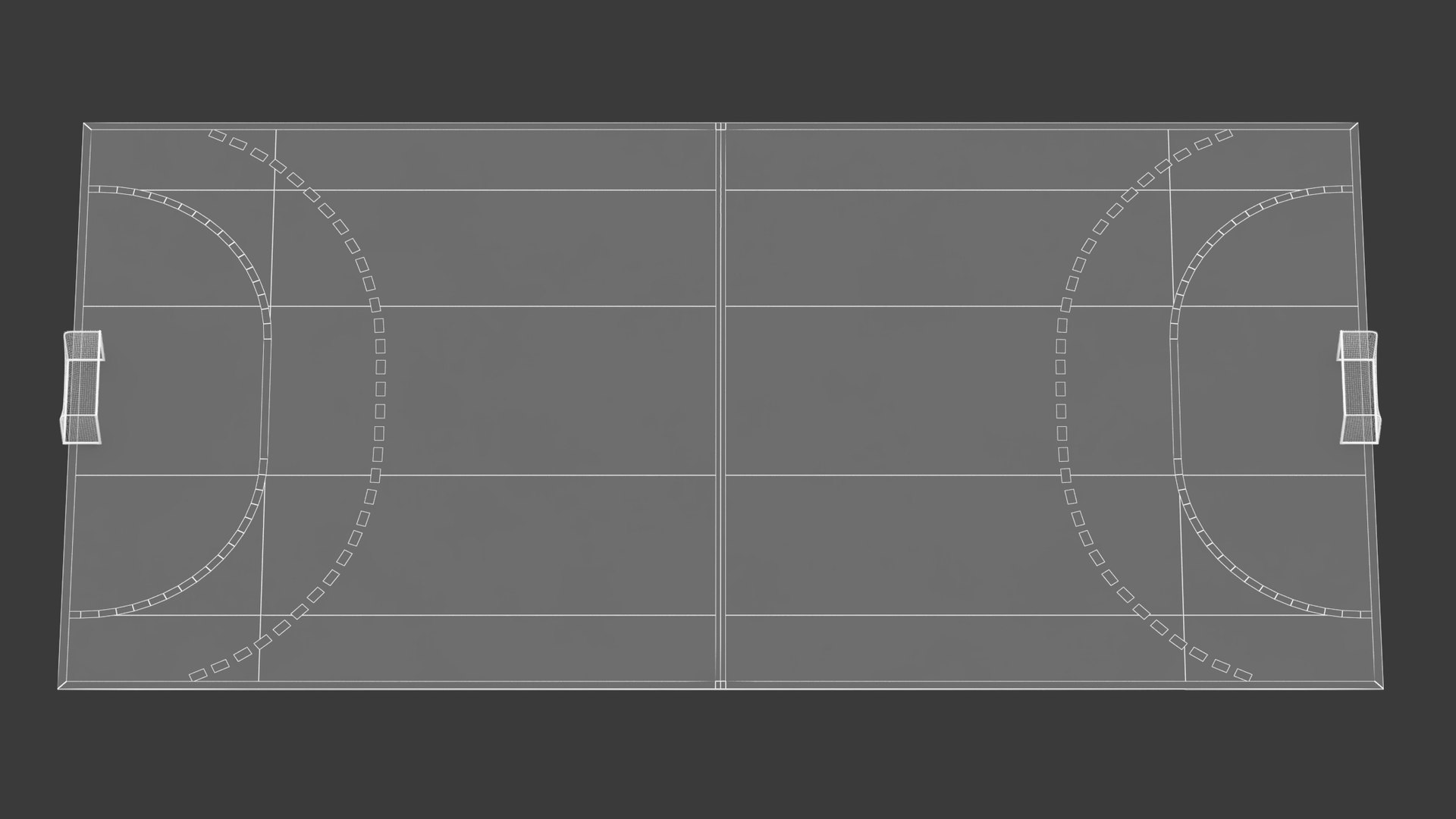 3D Handball Court Arena - TurboSquid 2372284