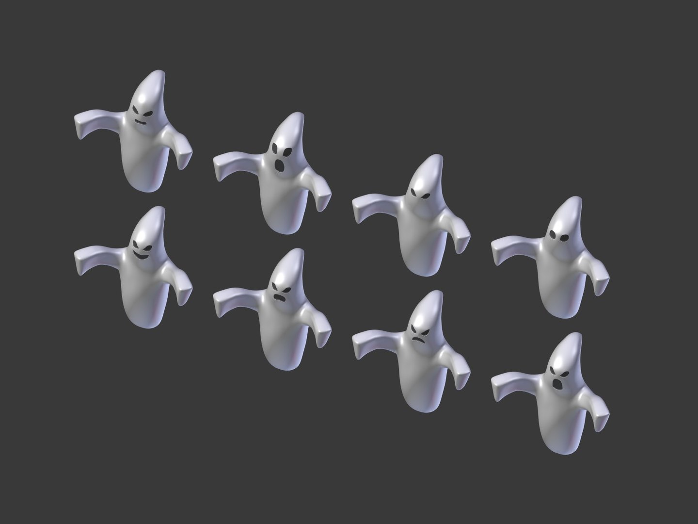 3D Ghost Cartoon - TurboSquid 1656268
