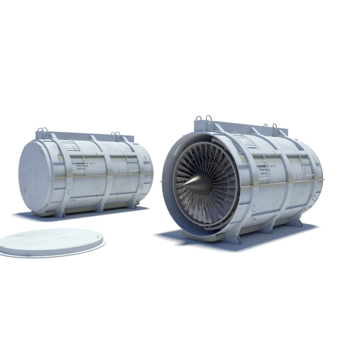 3 Moel Turbofan Container