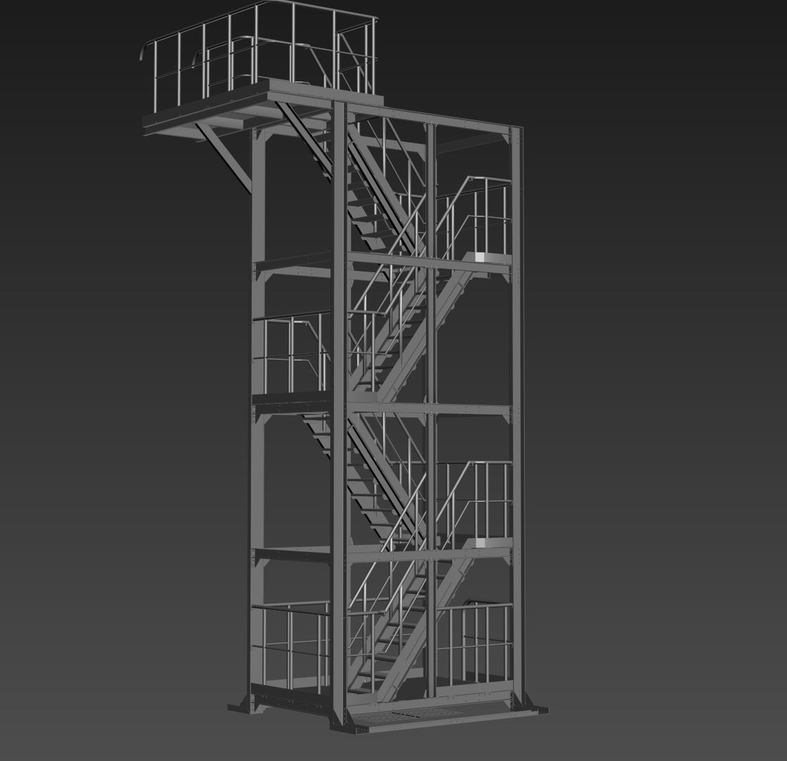 3D Rollingladderv5v2 Model - TurboSquid 2002215