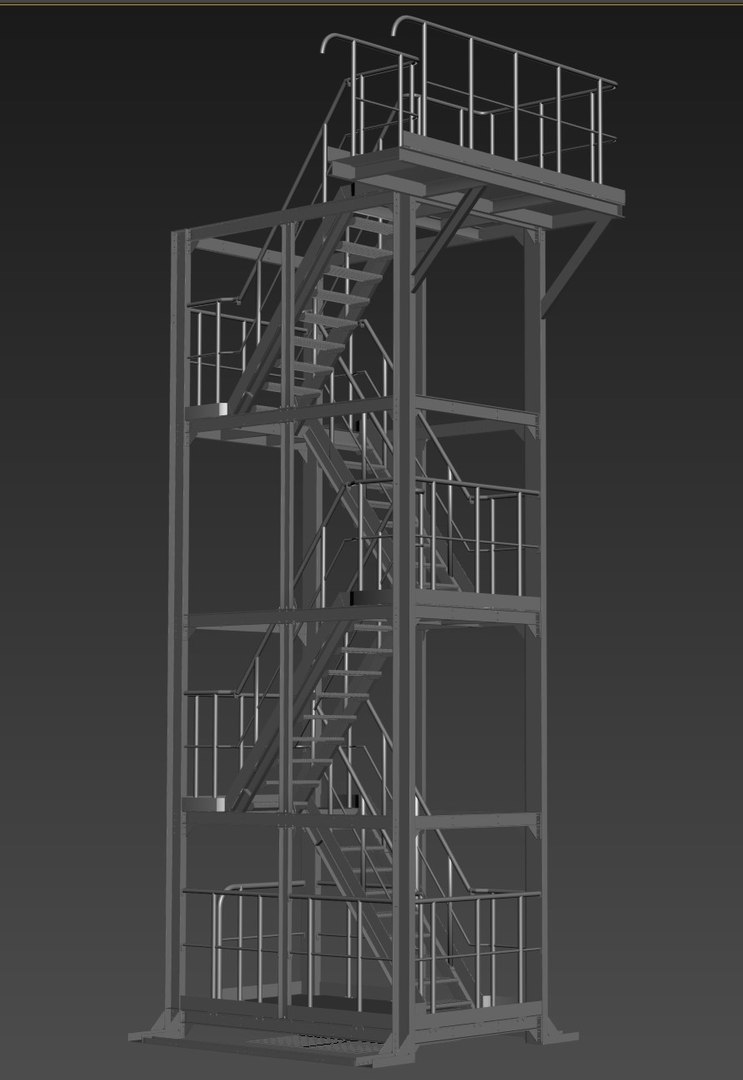 3D Rollingladderv5v2 Model - TurboSquid 2002215
