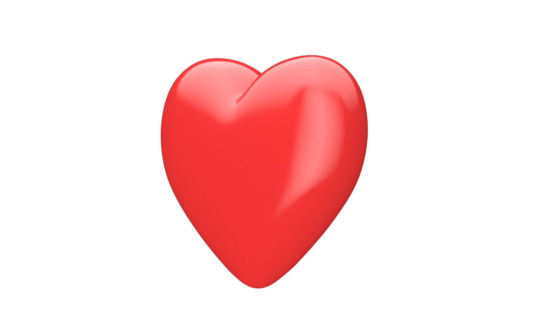 3D Model Whatsapp Red Heart Emoji - TurboSquid 2144846