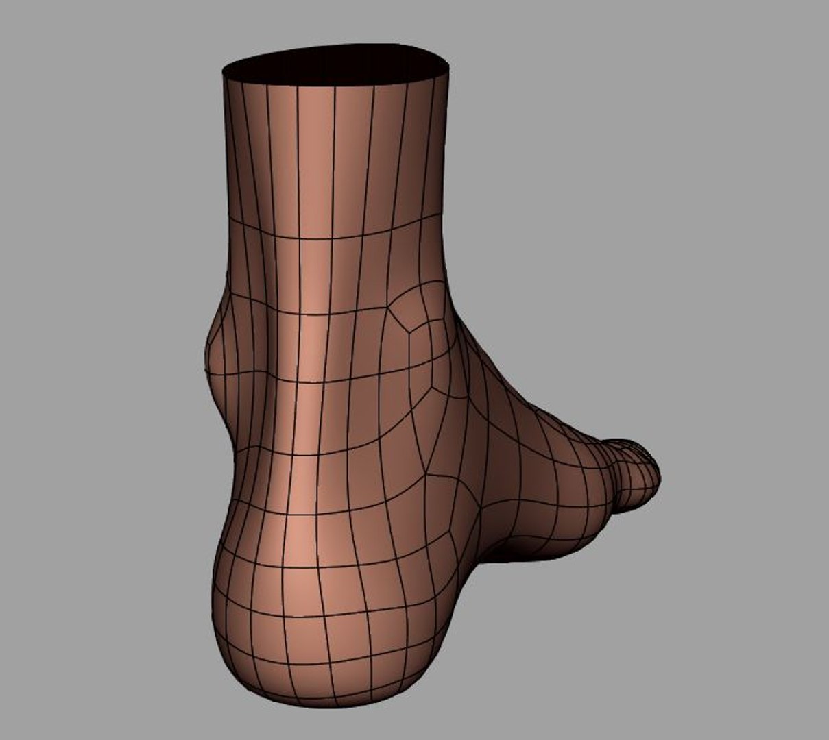 male foot texturing 3d model