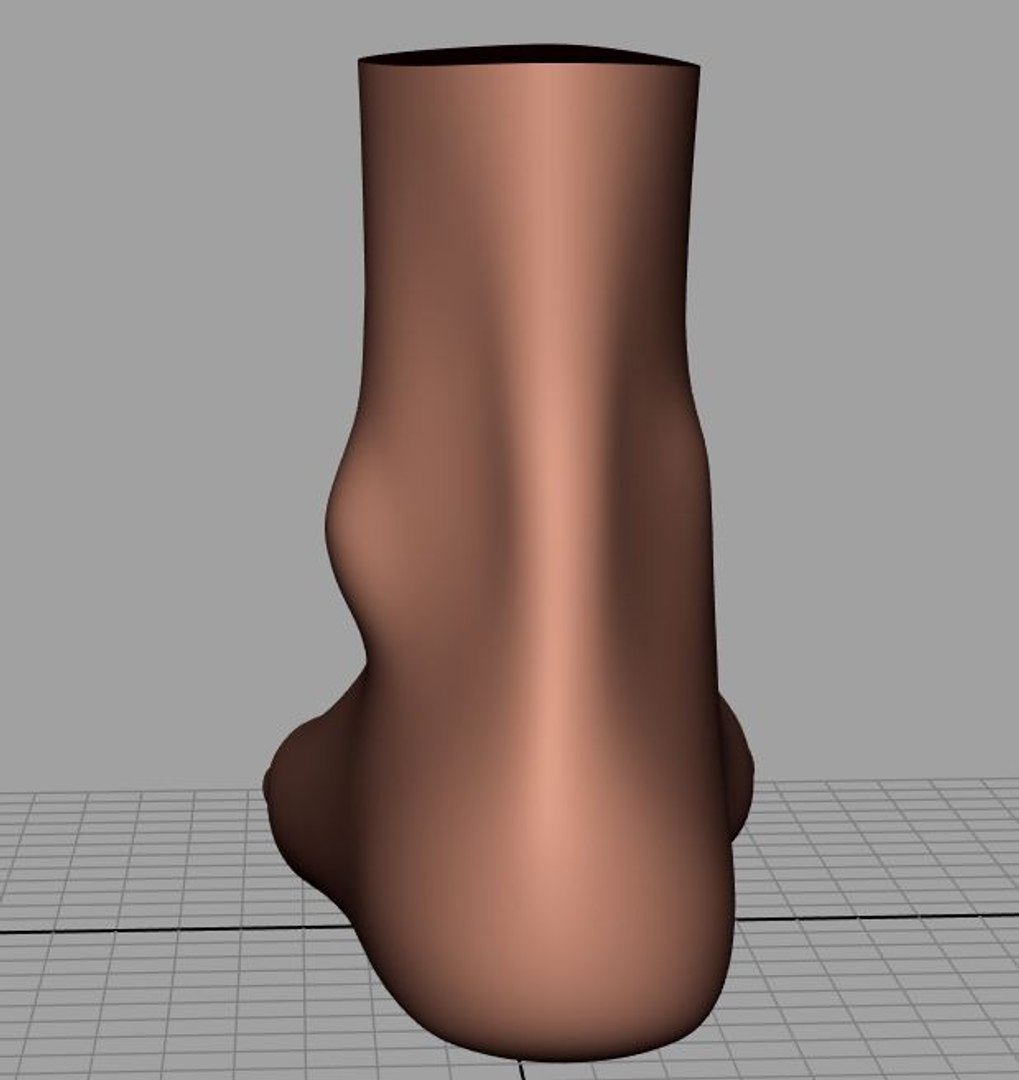 male foot texturing 3d model