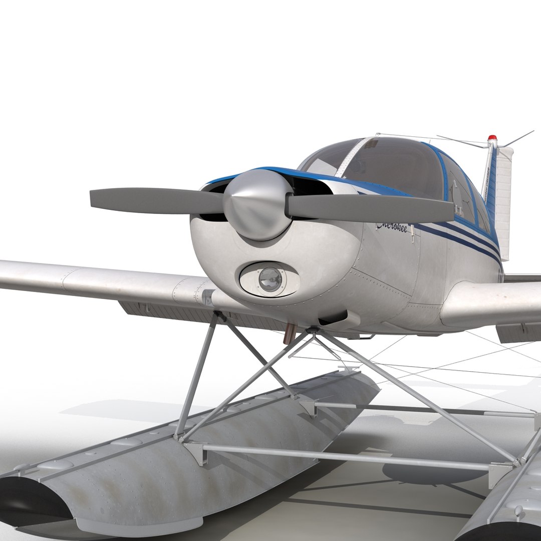 Light Aircraft Piper Pa 3d Model