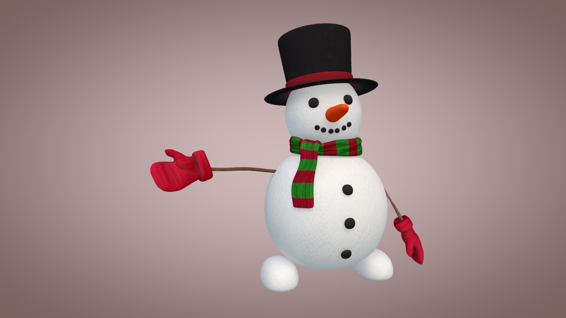 3D Snow Snowman Model - TurboSquid 1234324