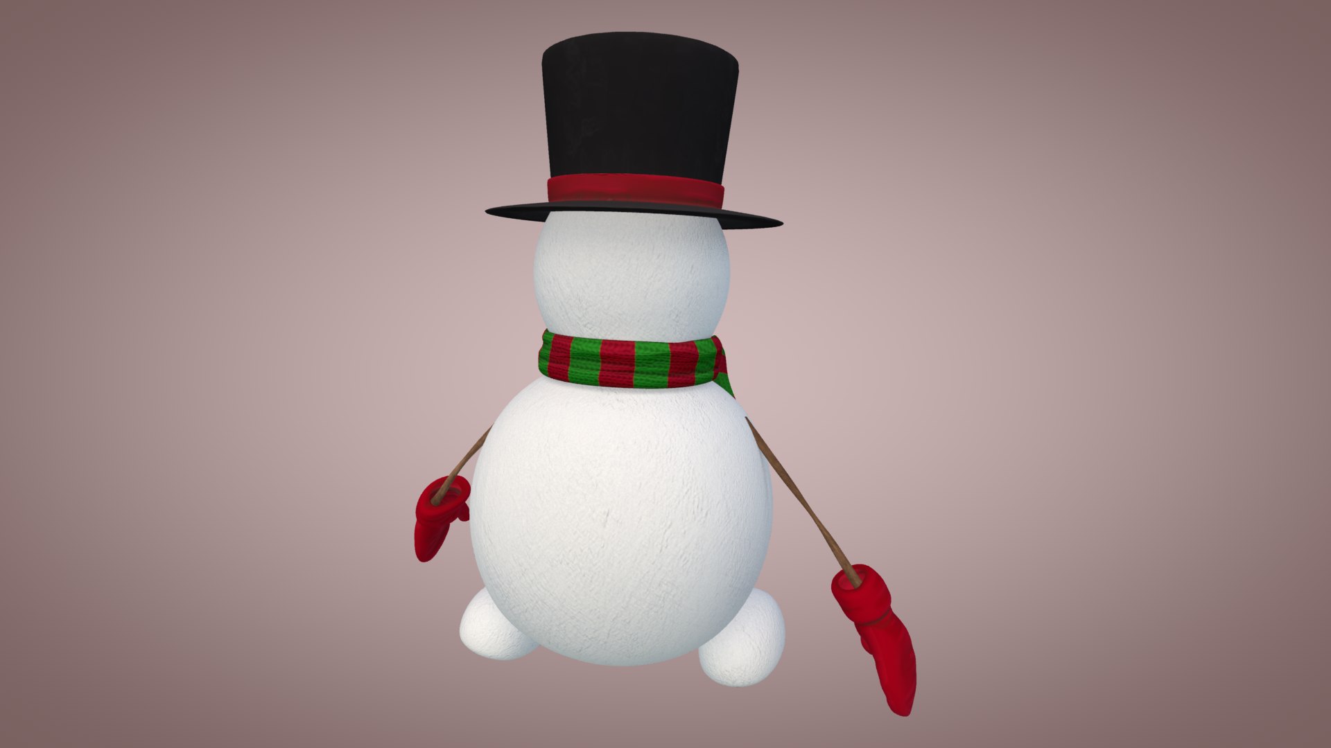 3D Snow Snowman Model - TurboSquid 1234324