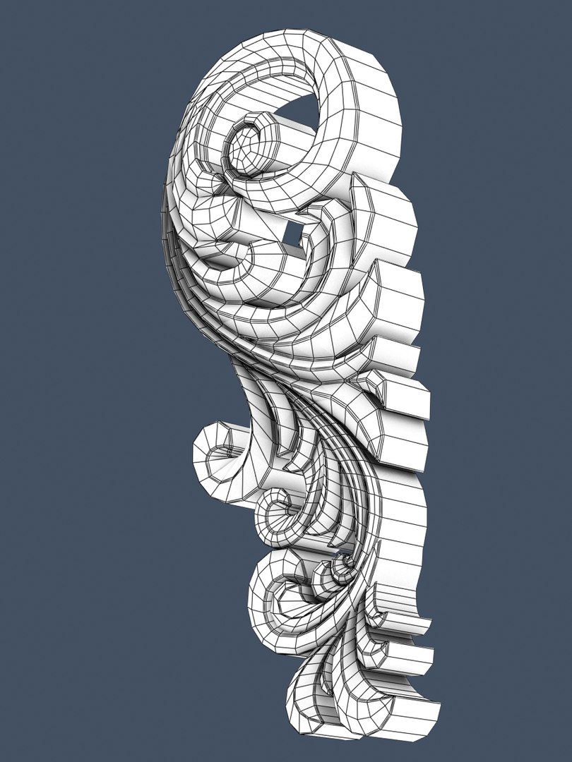 3d Decorative Scroll
