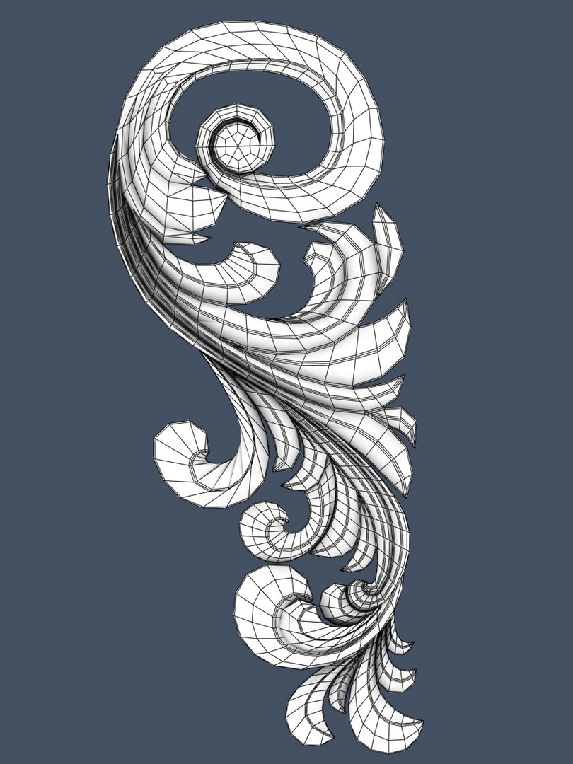 3d Decorative Scroll