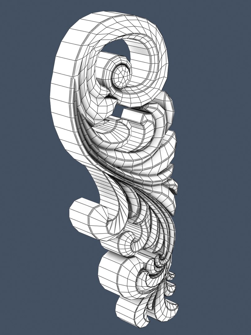 3d Decorative Scroll