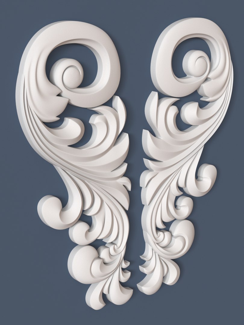 3d Decorative Scroll