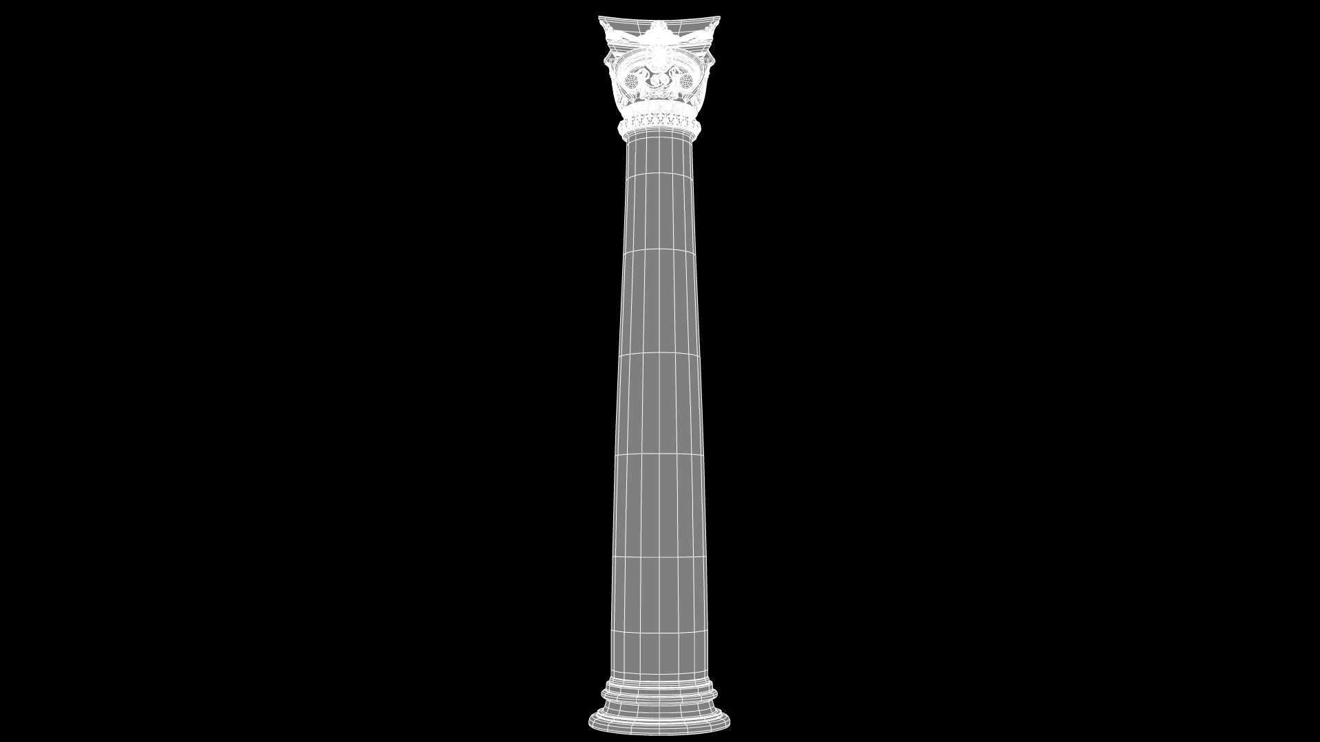 Column X4 3D Model - TurboSquid 1662432