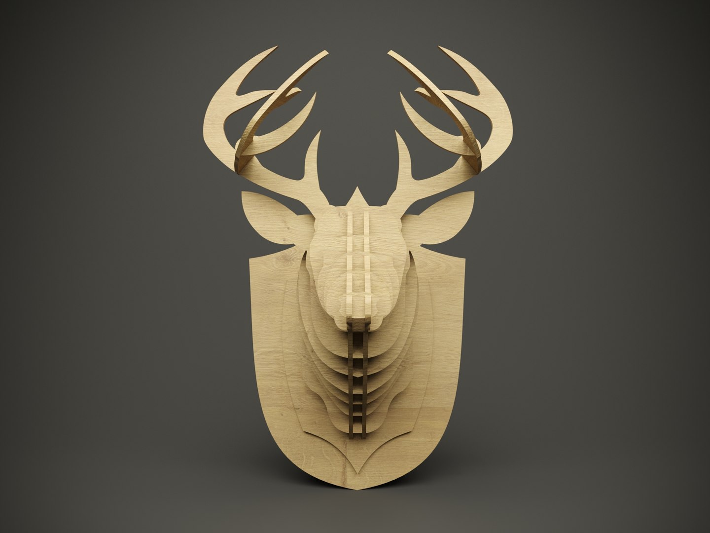 Wood Parametric Wall Deer Model For Cnc Machine Model - TurboSquid 2012708