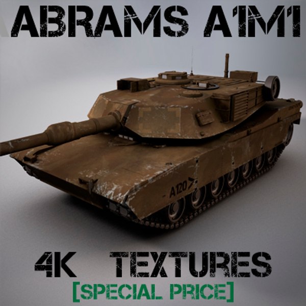 3d model abrams tank