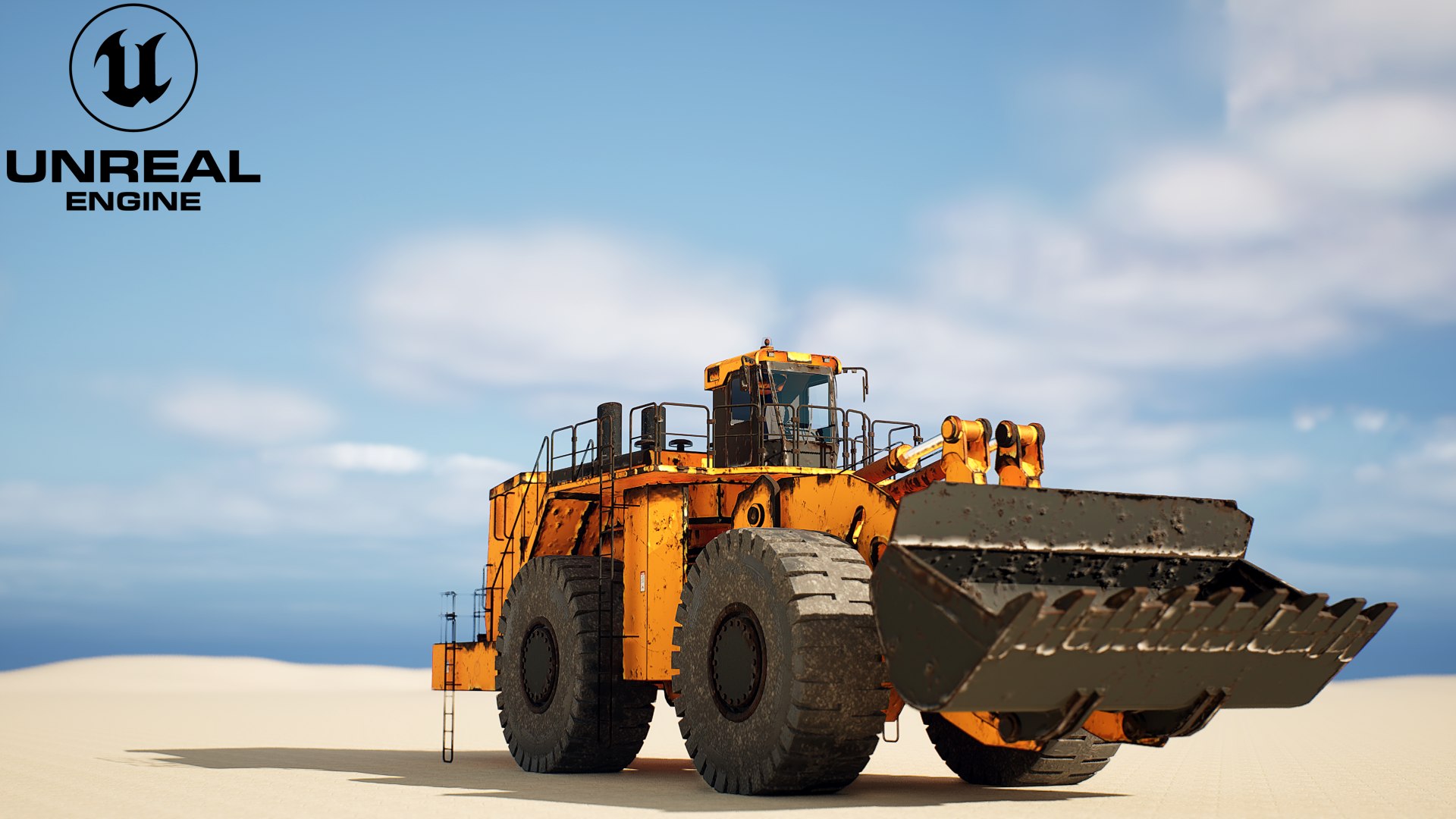3D Heavy Wheeled Loader Rusted - TurboSquid 2057591