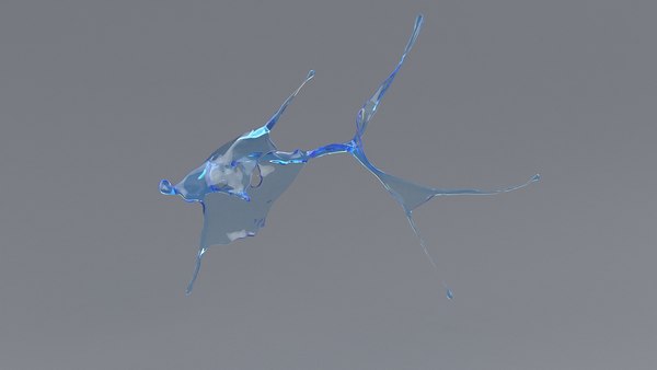 Splash Flat 07 model - TurboSquid 1718108