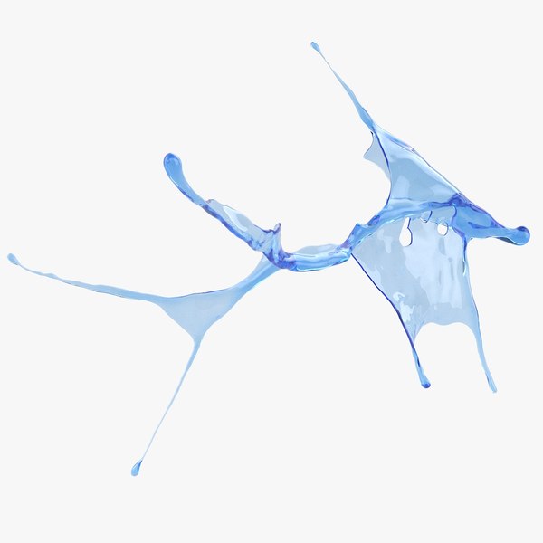 Splash Flat 07 model - TurboSquid 1718108