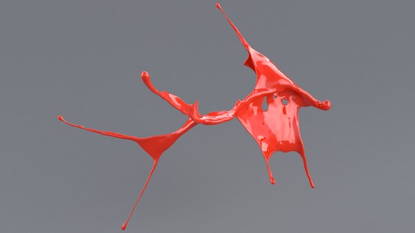 Splash Flat 07 model - TurboSquid 1718108