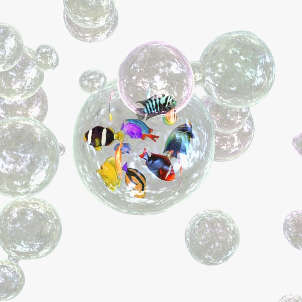 3D Fishes in bubble - TurboSquid 2021533
