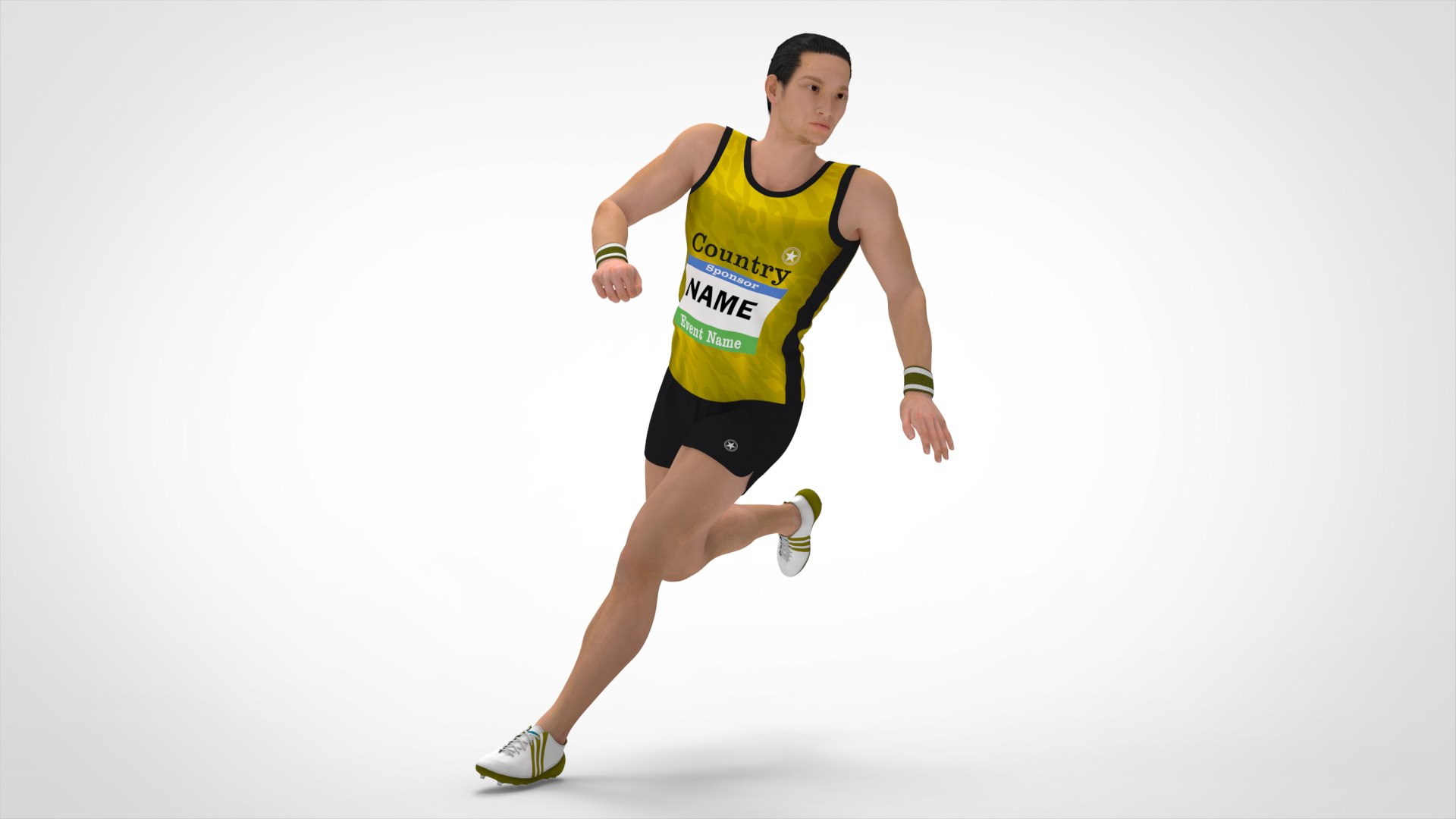 modelo 3d Athlete Runner - TurboSquid 2006047