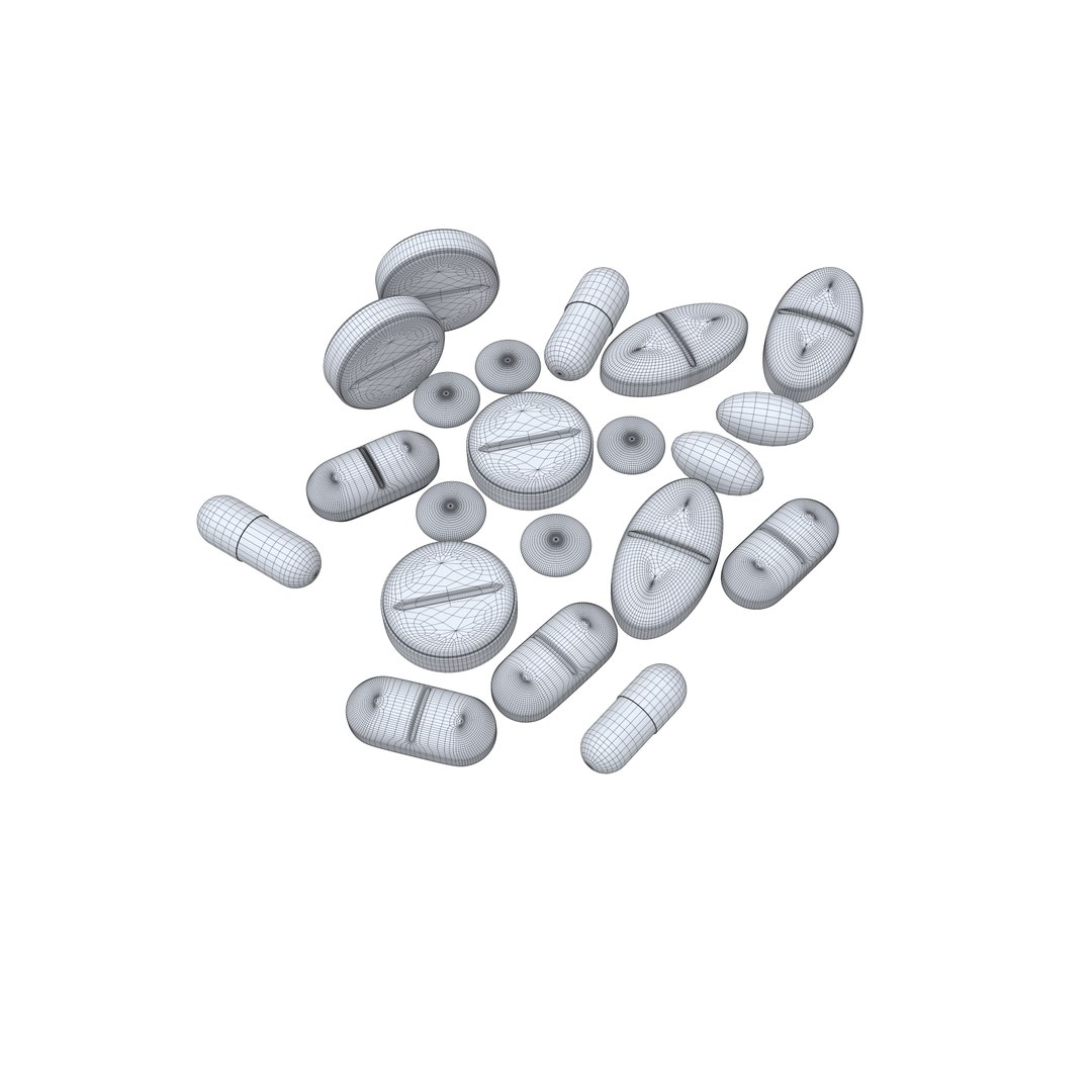 3D Model Pills - TurboSquid 2139118