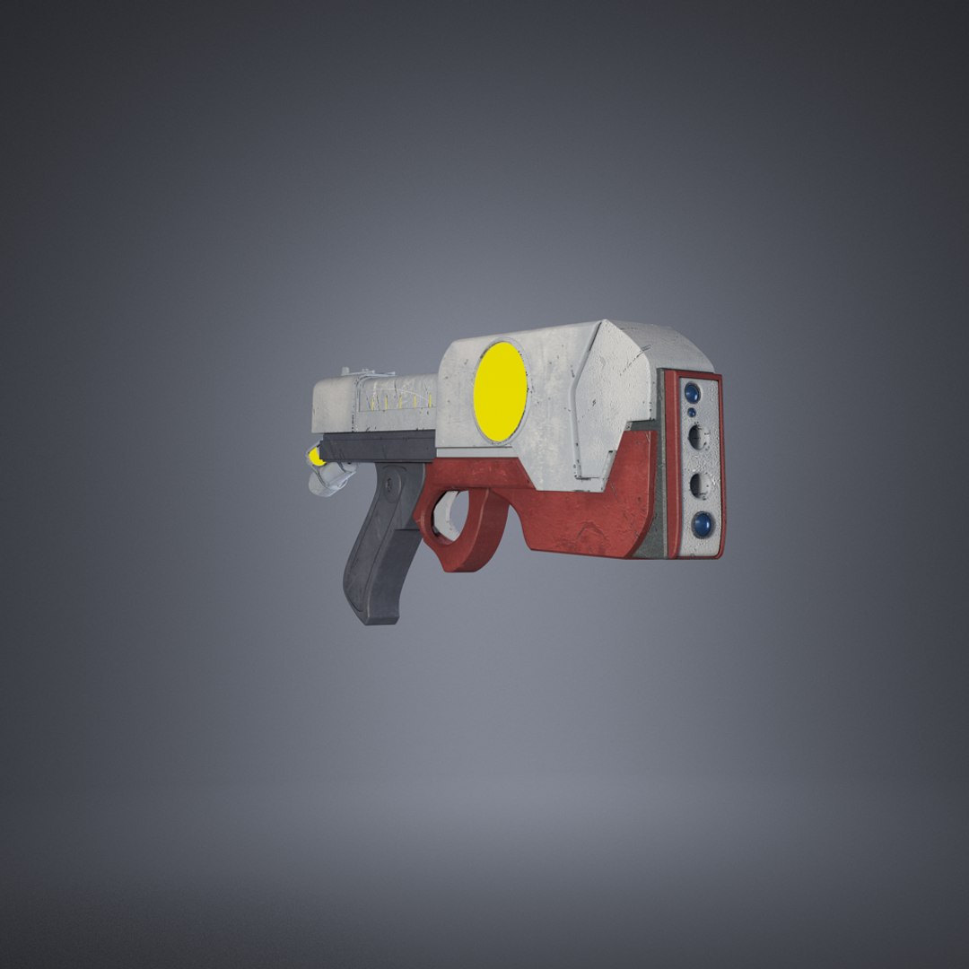 Laser Gun 3d Model
