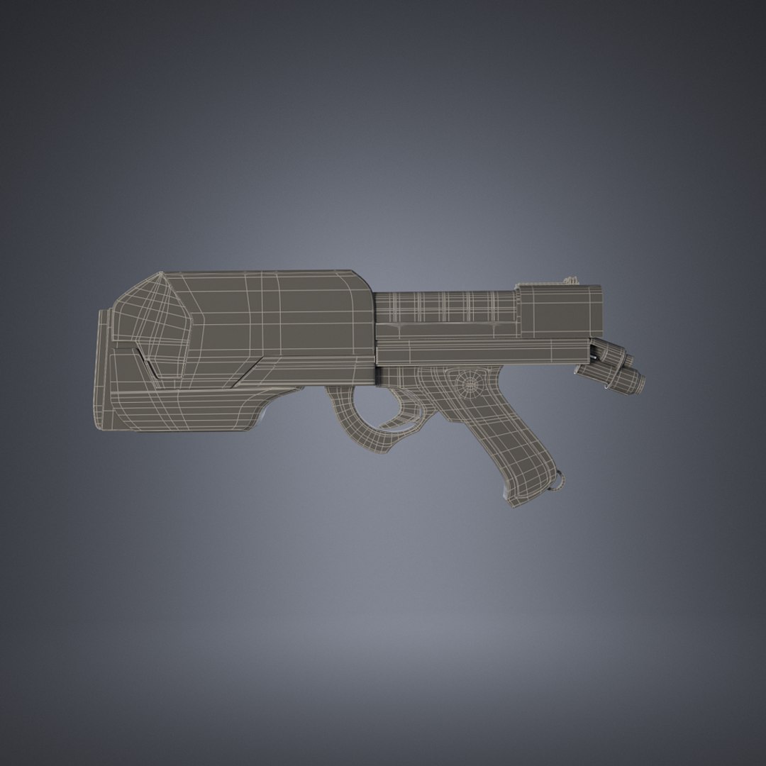 Laser Gun 3d Model