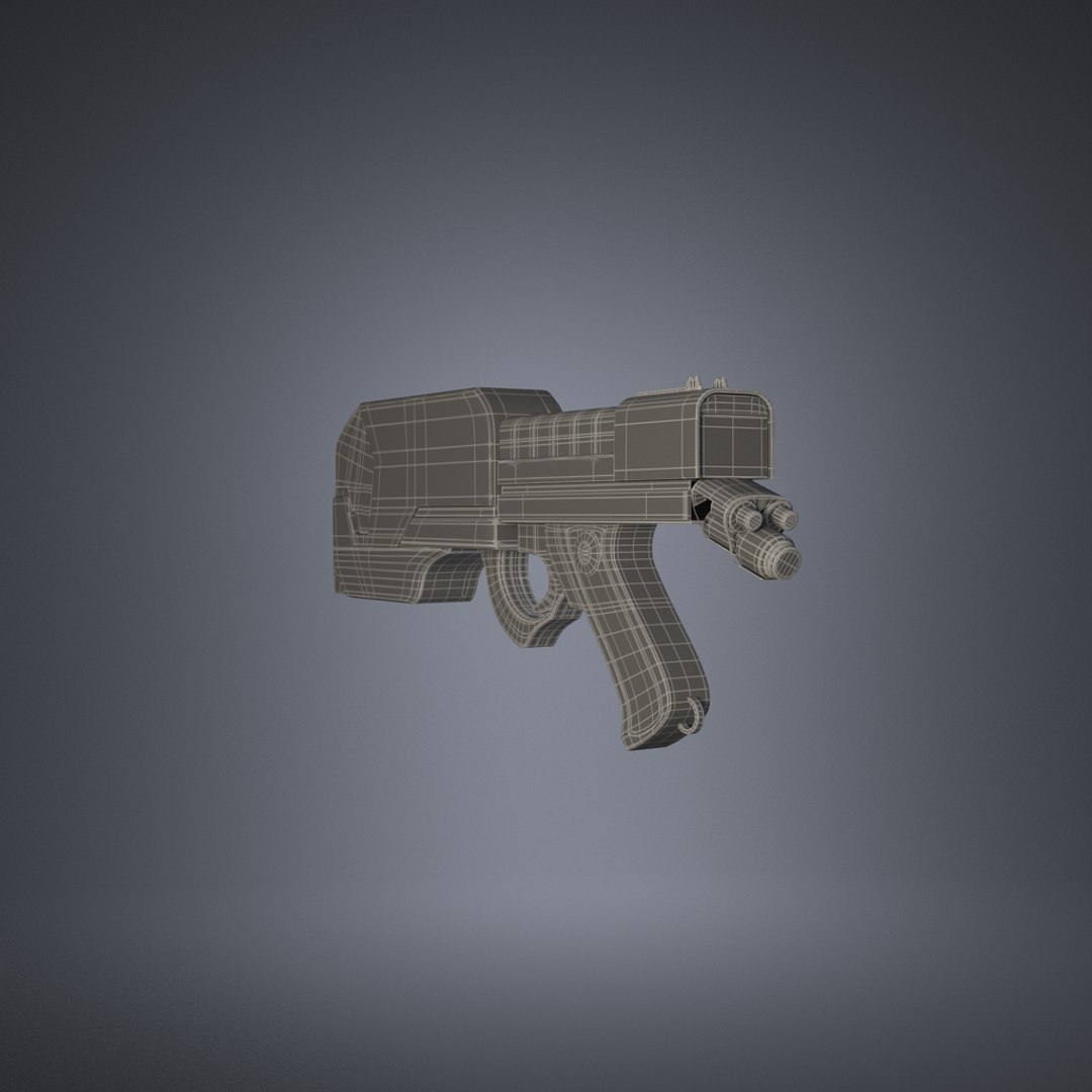 Laser Gun 3d Model