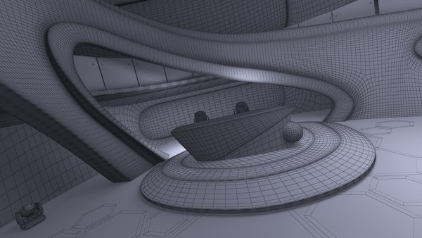 3D модель Футуристическая коллекция научно-фантастических телестудий ...