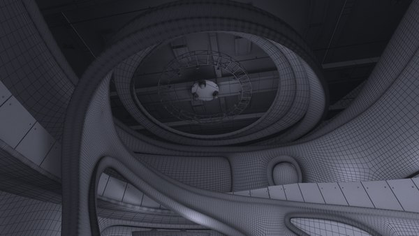 3D модель Футуристическая коллекция научно-фантастических телестудий ...