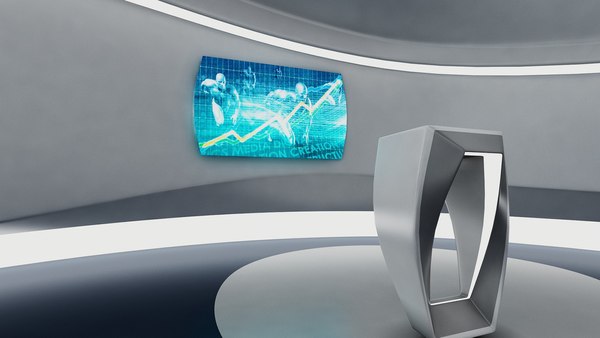 3D модель Футуристическая коллекция научно-фантастических телестудий ...