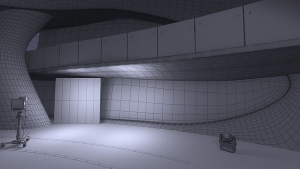 3D модель Футуристическая коллекция научно-фантастических телестудий ...