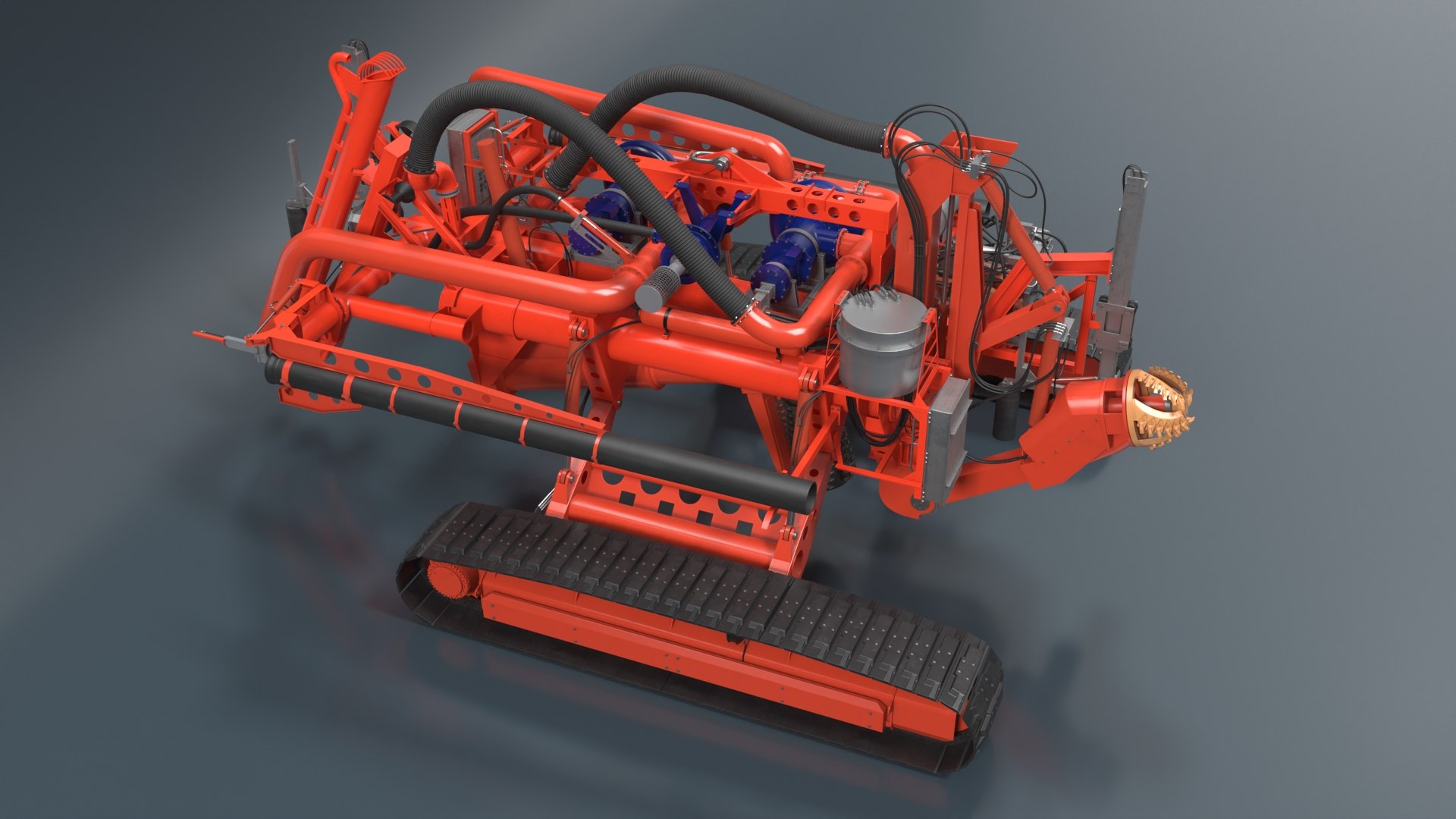Subsea Pipeline Trencher Rigged 3D - TurboSquid 2310848