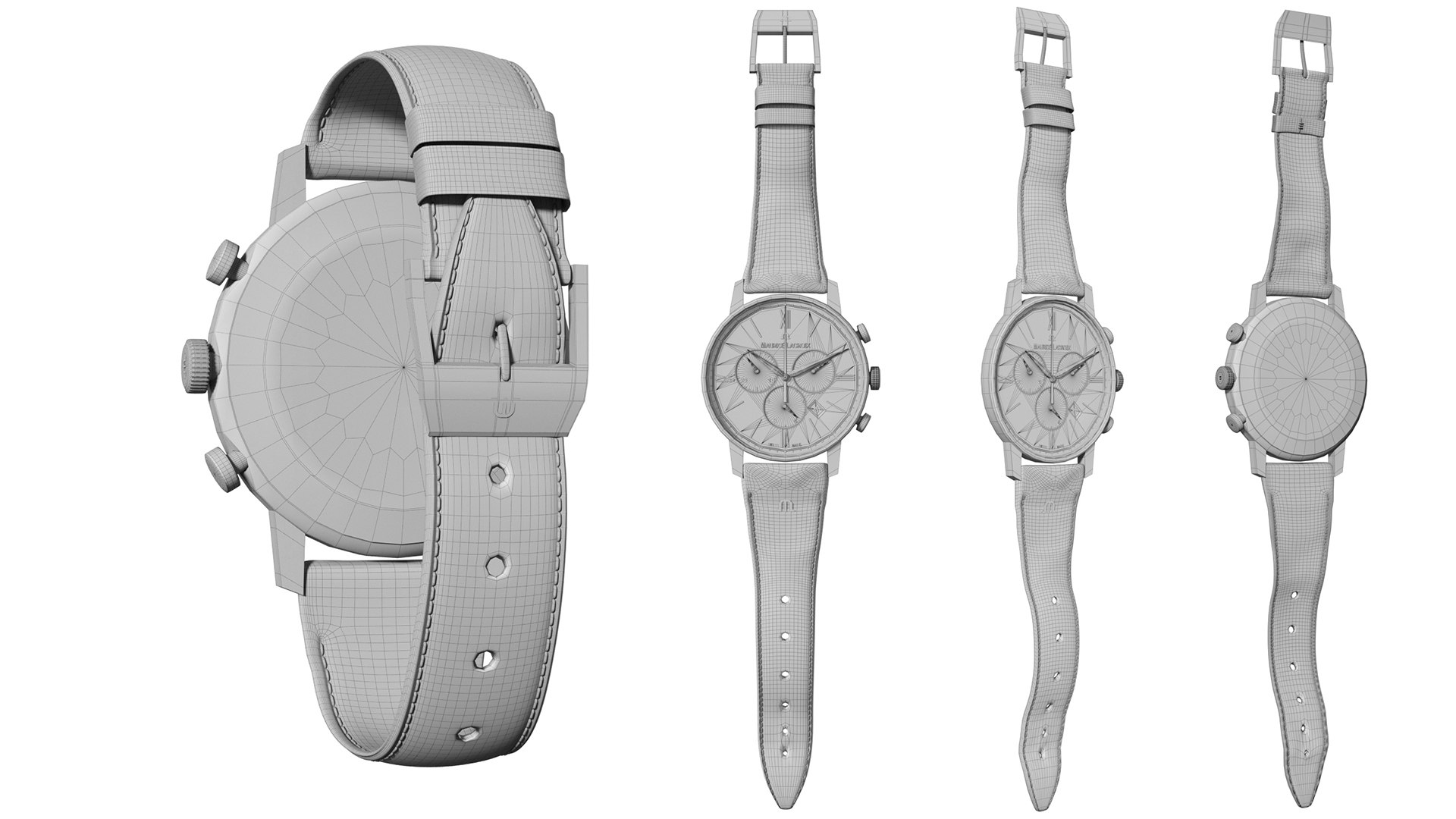 Watch Maurice Lacroix Gold FULL model - TurboSquid 1945101