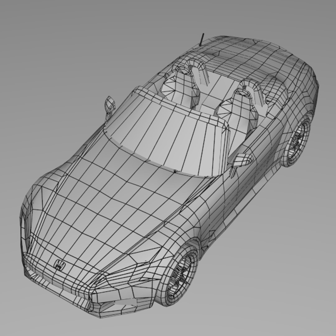 3d Model Low-poly Honda S2000