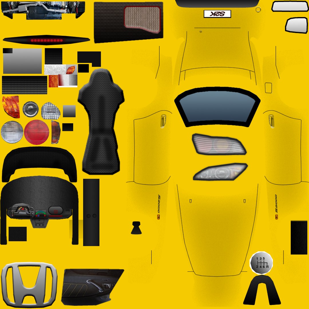 3d Model Low-poly Honda S2000